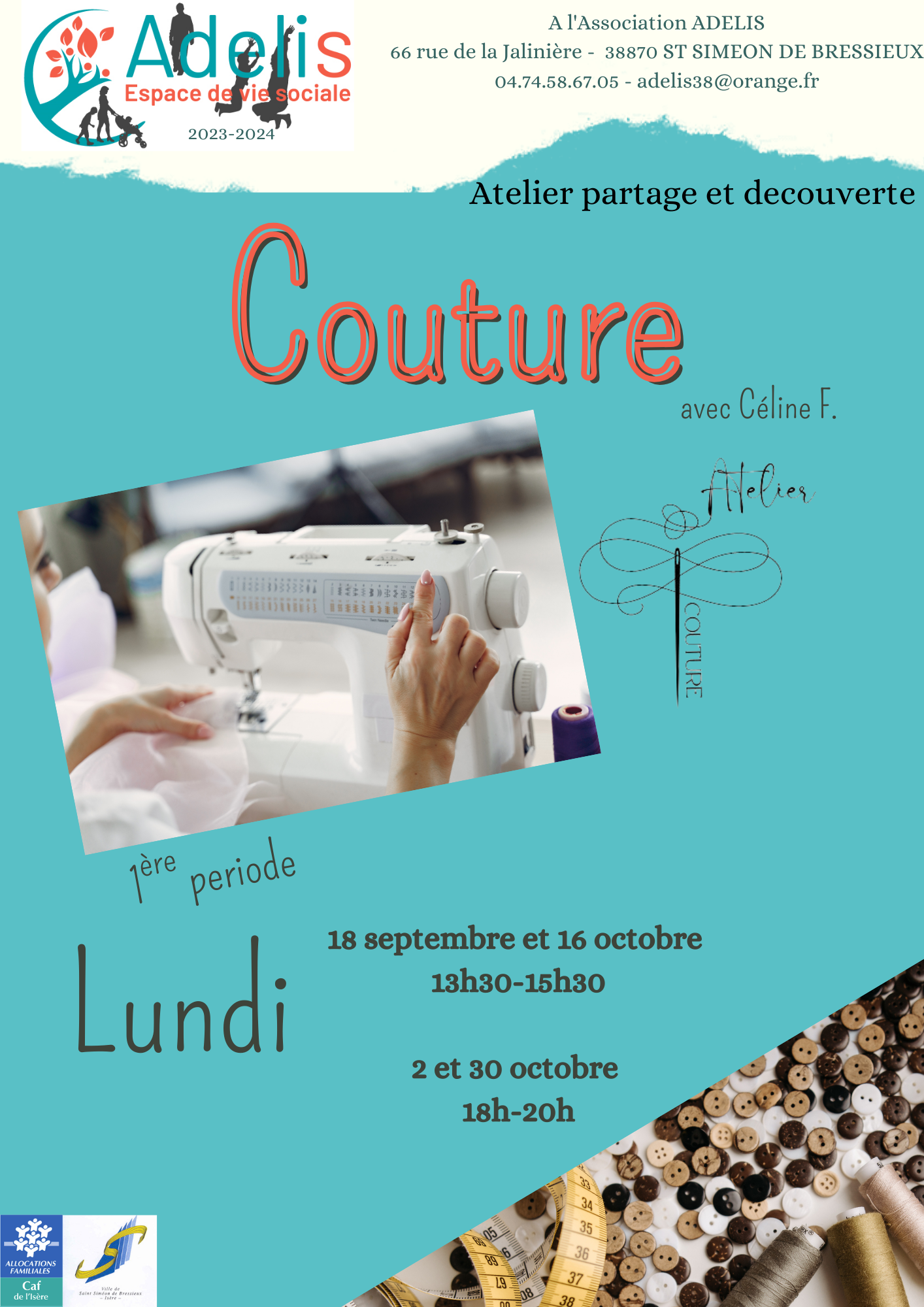 ATELIER COUTURE - Adelis - espace de vie sociale